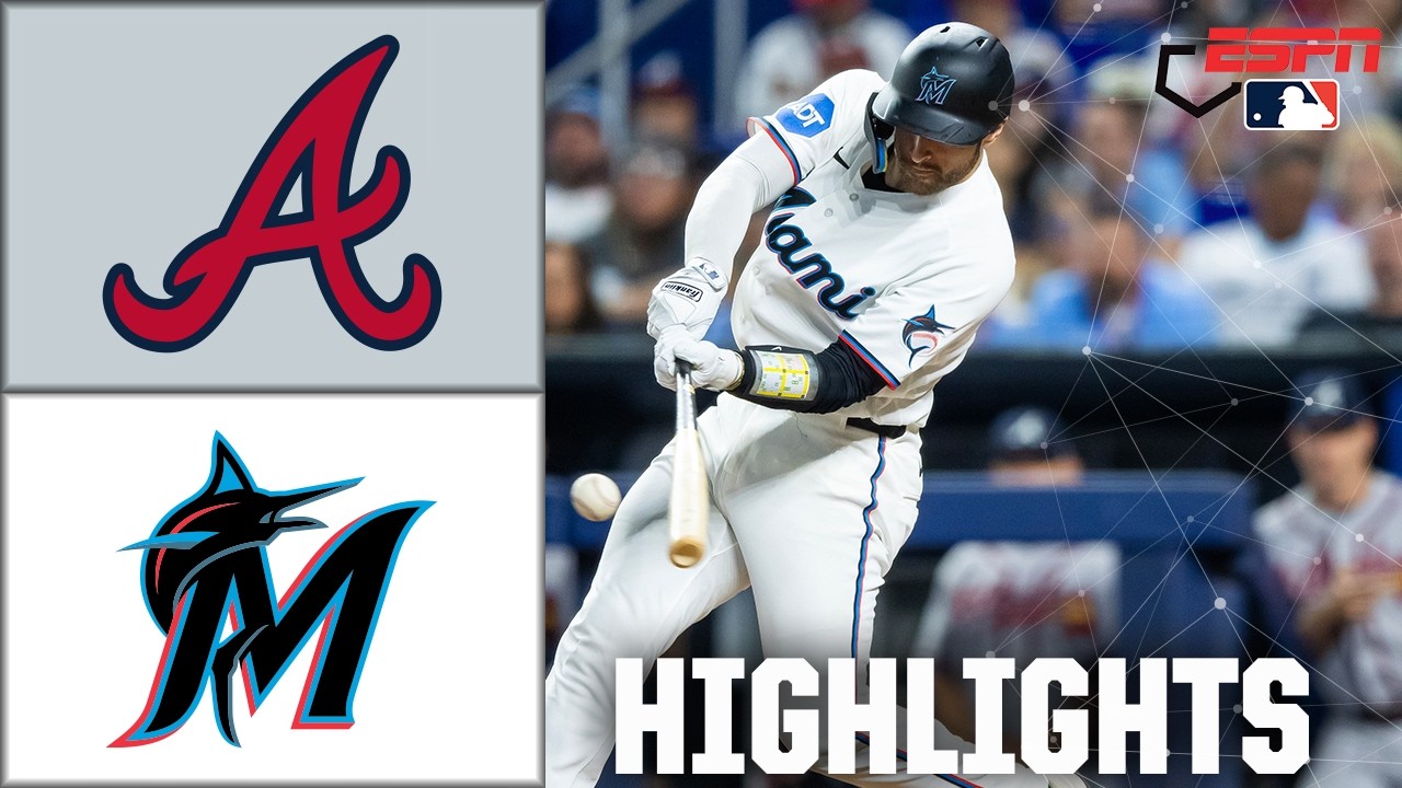 MASHING MARLINS 💥 Atlanta Braves vs. Miami Marlins | Full Game Highlights | ESPN MLB