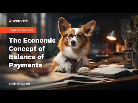 The Economic Concept of Balance of Payments - Research Paper Example