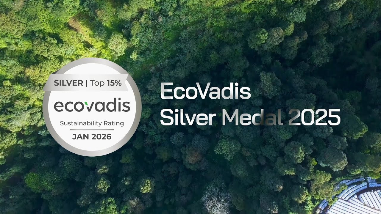 EcoVadis Silver Medal for sustainability performance