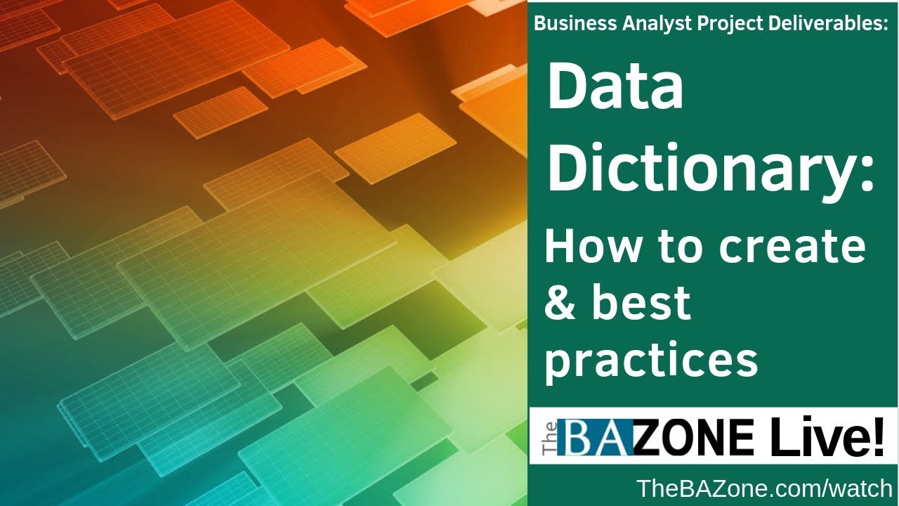 Data Dictionary: How to create & best practices (Business Analyst Project Deliverables)