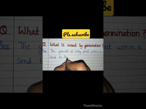 What is germination (definition of germination)#arintelligentkids