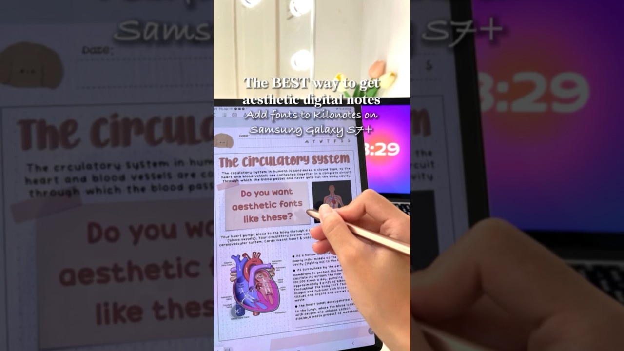 LEVEL UP your #digitalnotes with #aesthetic fonts!