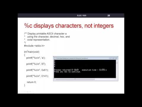 printf - %c specifier
