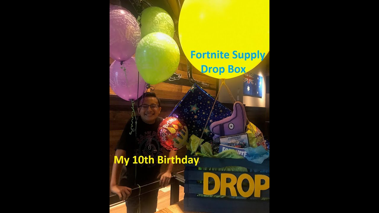 Supply Drop Box - 10th Birthday
