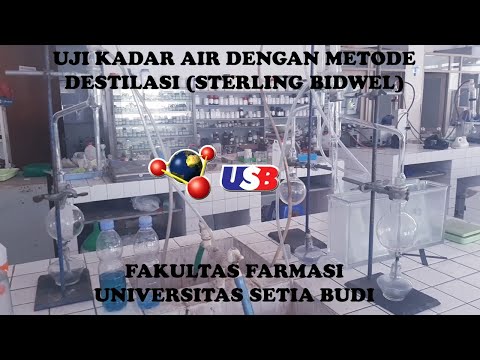 Uji Kadar Air Serbuk Simplisia dengan Destilasi | Sterling Bidwel | #universitassetiabudi