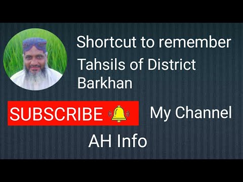 Tehsils of District Barkhan