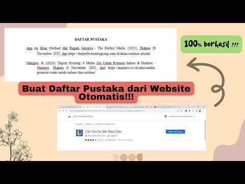 Cara Membuat Daftar Pustaka dari Website Otomatis || Gampang Banget !!!