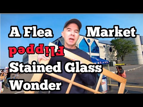 A Flea Market Flipped Stained Glass WONDER!