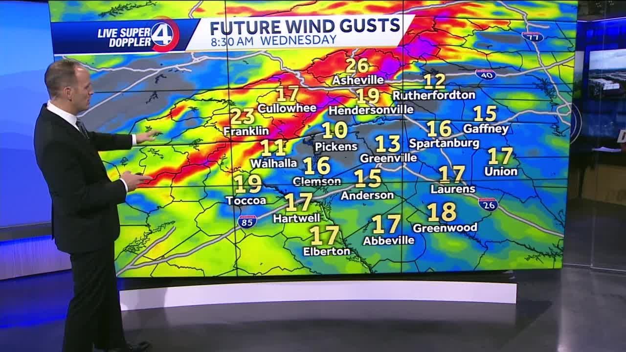Windy through Wednesday