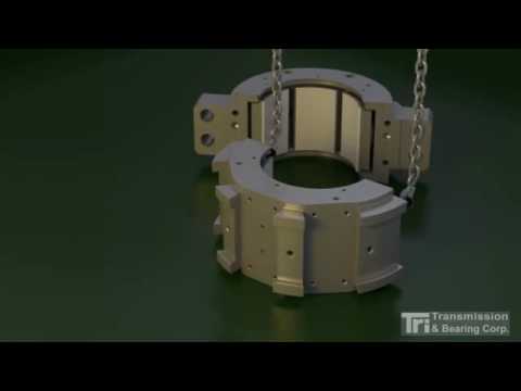 Animation: Tilt Pad Bearing With Ears | Dr. Mel's Technical Notes