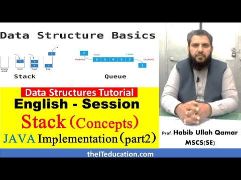 [ENG] What is Stack Data Structure Concepts and Working with java implementation Lecture
