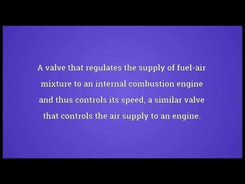 throttle meaning in English