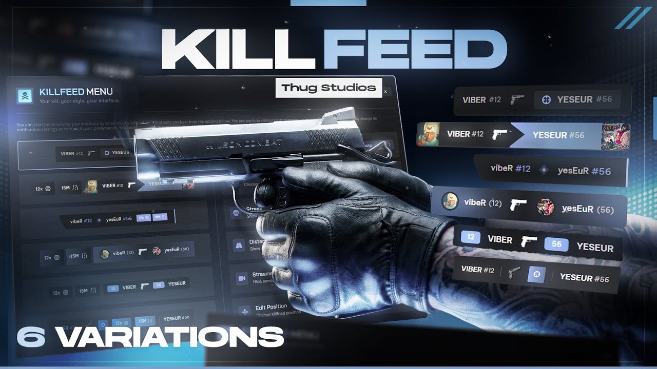thug-killfeed-plus | Most Advanced Killfeed System with 6 Variations | FiveM Script