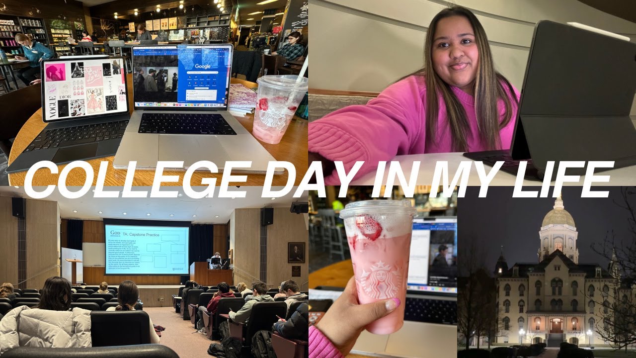 COLLEGE DAY IN MY LIFE: classes, homework, starbucks & studying