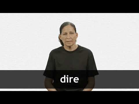 English Translation of “DIRE” | Collins French-English Dictionary