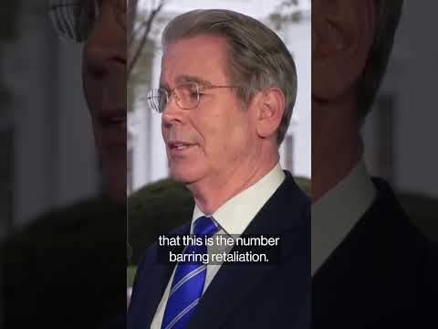 Bessent urges against retaliation, says “wait and see” on talks #shorts #bessent #trumptariffs
