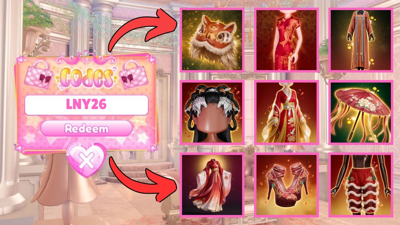 *NEW CODES* ALL WORKING CODES FOR DRESS TO IMPRESS 2026 LUNAR NEW YEAR UPDATE!