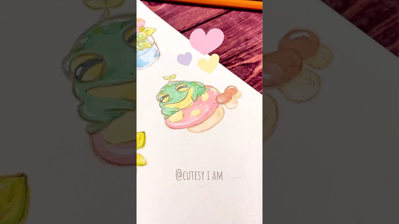 ✨ Never seen a frog this cute, croak-croak... 🐸🍄