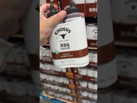 Costco USA BBQ Find! Kinder’s Organic Hickory Brown Sugar Sauce 2-Pack 🍖