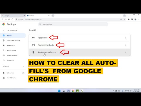How to Add or Remove Auto-fill Password, Address & Payment Method On Google Chrome in Windows