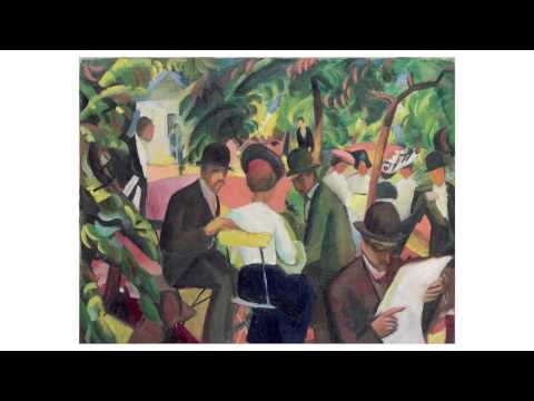 August Macke, Garden Restaurant, 1912