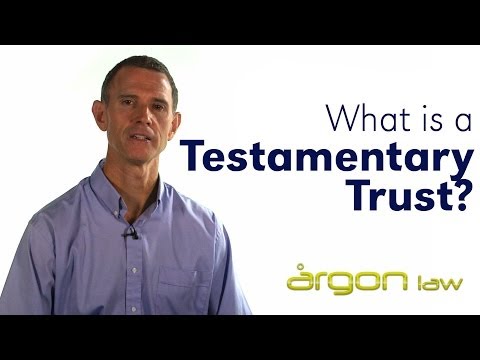 What is a Testamentary Trust? - John Gallagher, Argon Law Sunshine Coast Lawyer