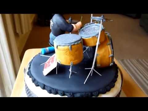 Drummer birthday cake