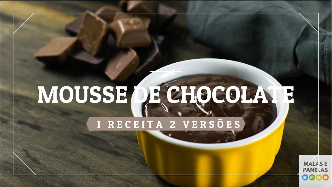 Mousse de Chocolate com 3 ingredientes