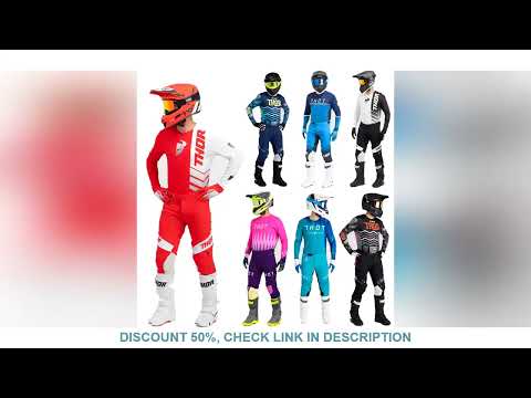 Black Gold thor mx 2025 fh Motocross Gear Set Prime Pro MX Jersey Set Dirt Bike Clothing Motorcycle