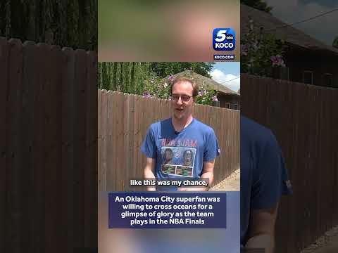 Oklahoma City Thunder superfan travels thousands of miles to support team in NBA Finals