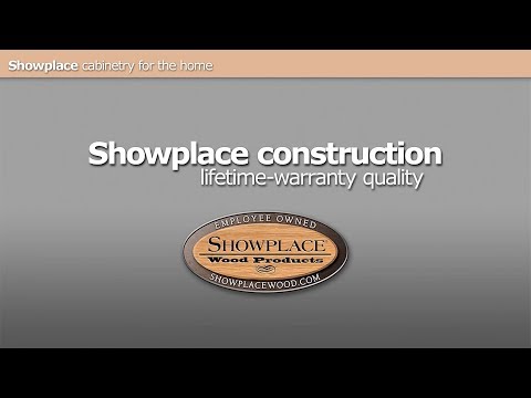 Showplace cabinetry construction: Lifetime-warranty quality.