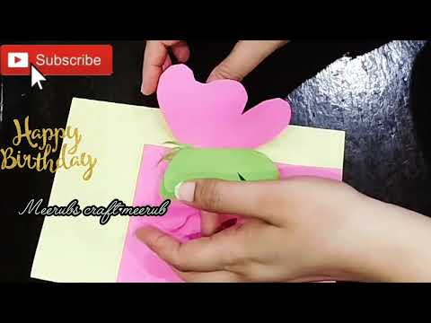 Quick & easy birthday card/how to Make Special Birthday card/Aesthetic birthday card