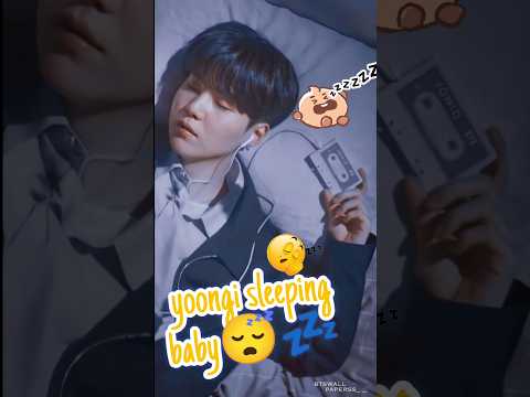 yoongi sleeping baby 😴// BTS Hindi dubbing #trending #bts #kpop #shorts