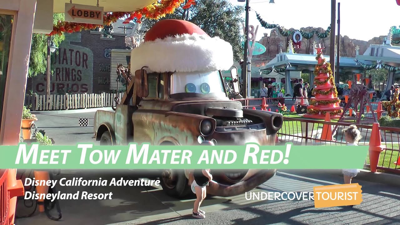 MyDisneyFix | Meet Tow Mater and Red the Fire Truck! Disney California ...