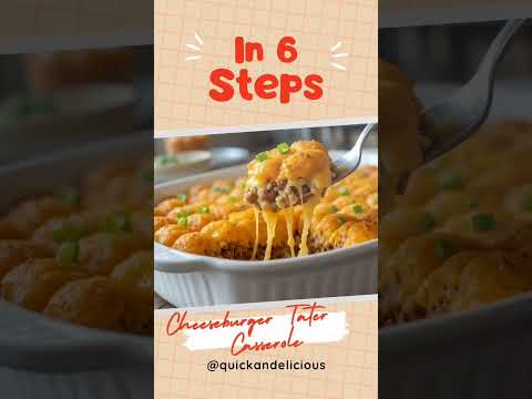 ✨ Cheeseburger Tater Tot Casserole: Comfort Food Heaven! ✨