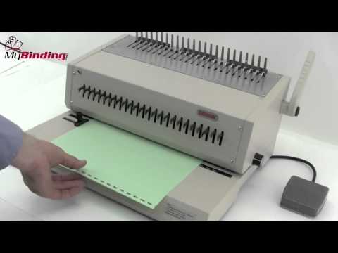 Tamerica Tahsin 240EPB Electric Plastic Comb Bind Machine Demo