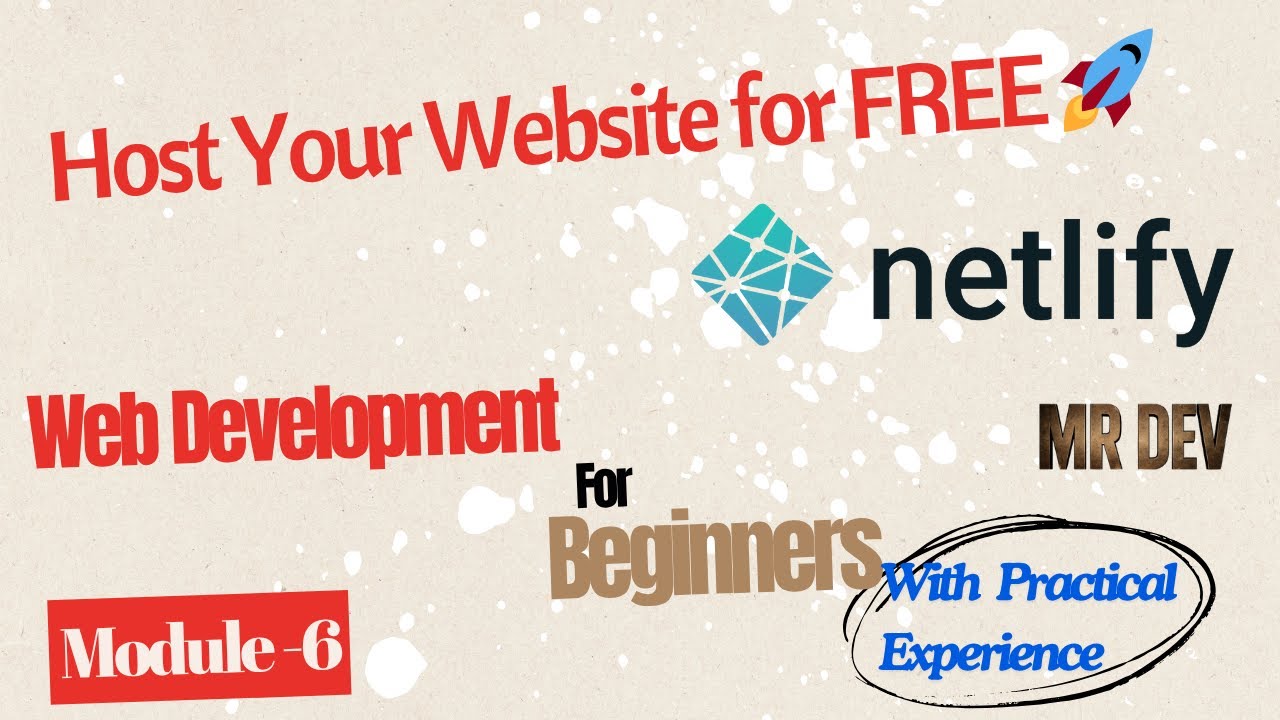 Module-7 | Host Your Website for FREE | GitHub & Netlify Step-by-Step Deployment | Full Tutorial 🔥