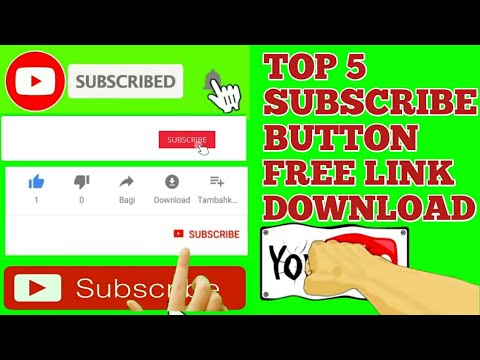 Green Screen Subscribe Button Free Download