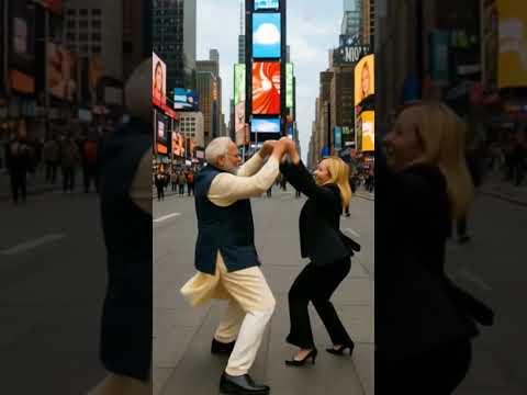 modi dance with meloni in new york city #modicomedy#modiji #funny#ai#meloni#dance#memes#viralshorts