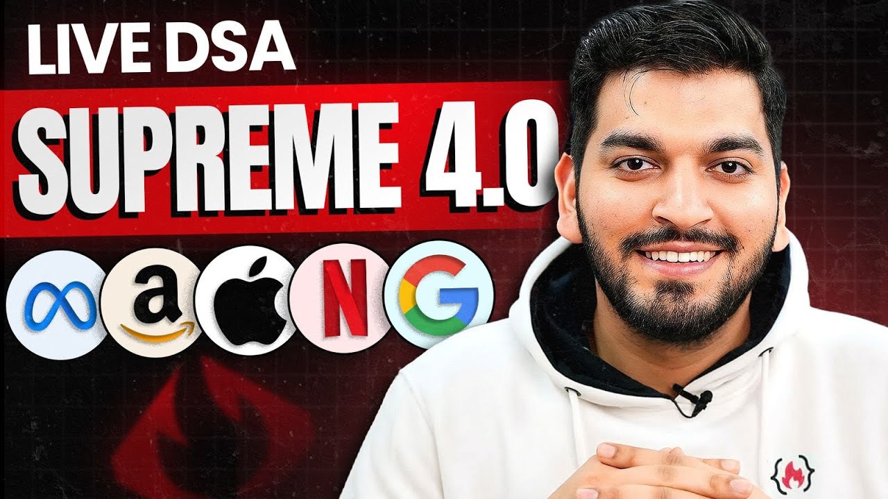 Launching LIVE Data Structures & Algorithms Course [ Supreme 4.0 Batch ] 🔥 🔥