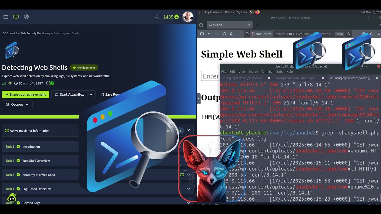 TryHackMe Detecting Web Shells - Full Walkthrough 2025