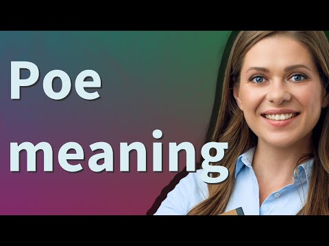 Poe | meaning of Poe