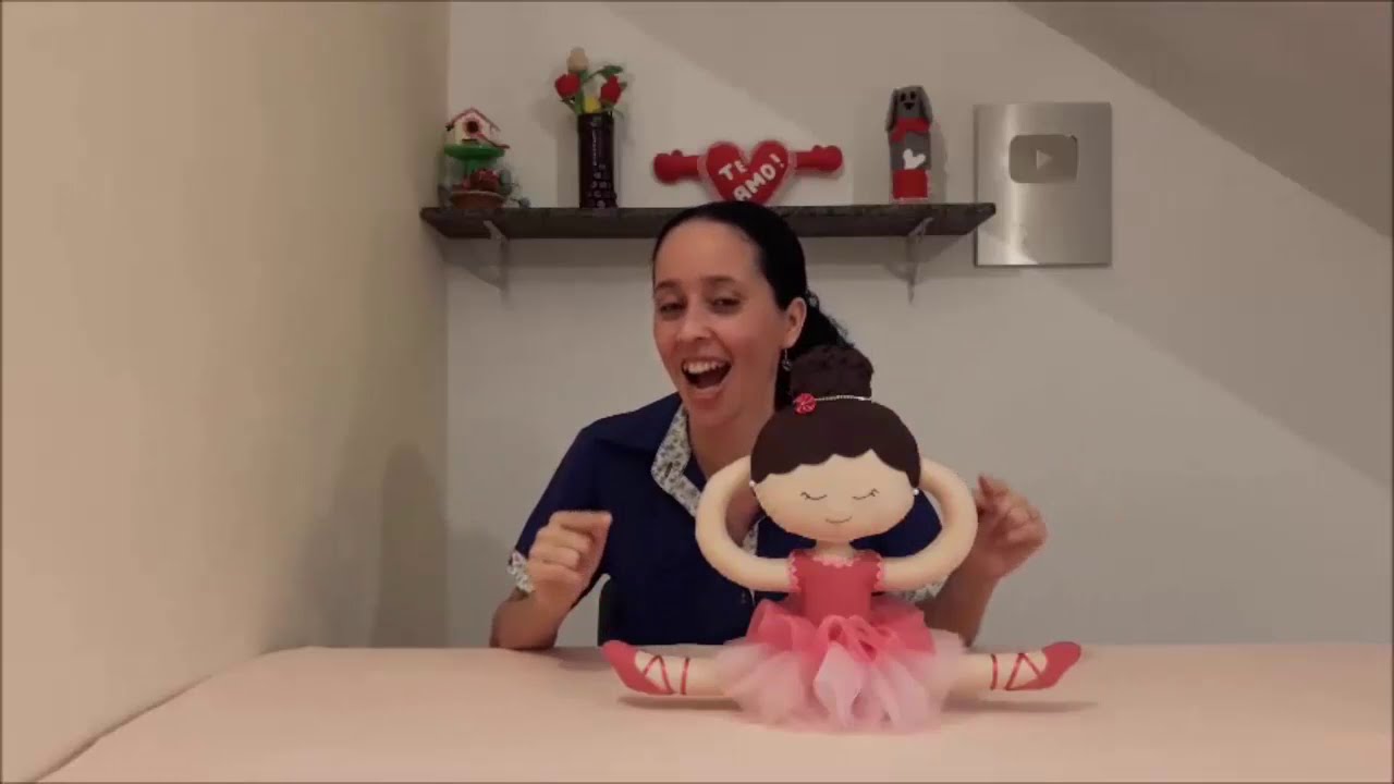 Bailarina Clarinha,em feltro