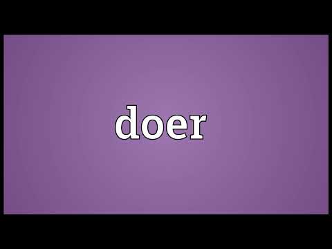 Doer Meaning