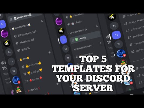 TOP 5 TEMPLATES TO USE FOR YOUR DISCORD SERVER || TDB || discord tips ||