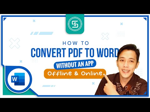 How to convert PDF to Word without an App | Offline and Online