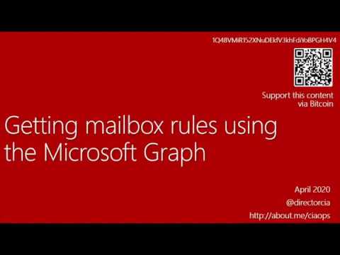 Checking mailbox rules using the Microsoft Graph – CIAOPS