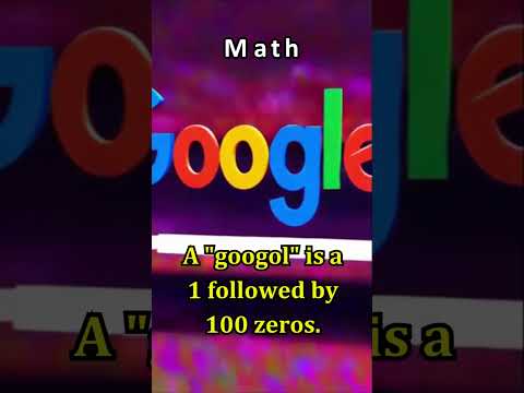 "Googol: The Math Behind Google’s Name! 🔢🌐" #funfacts #facts #history