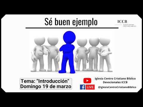 Sé buen ejemplo, Introducción