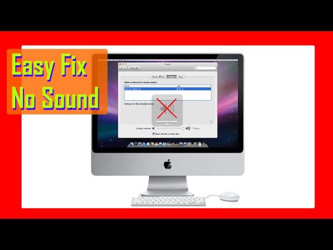 EASY FIX - No Sound On iMac Internal Speakers